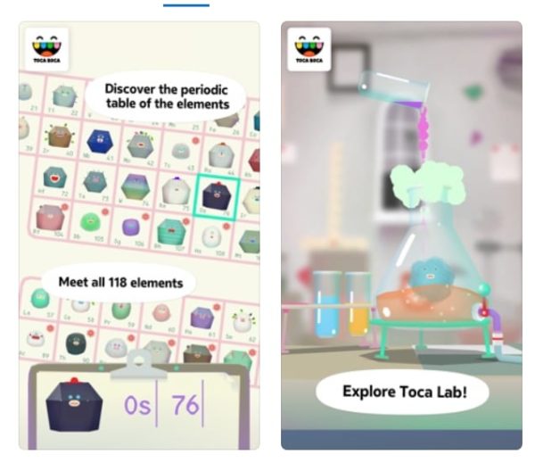 Скачать бесплатно игру Toca Lab Elements на Андроид